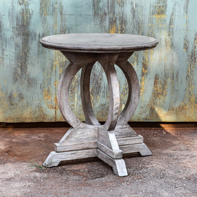 Uttermost Maiva White Side Table – eCTURE