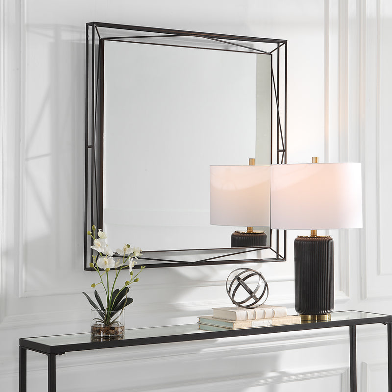 Uttermost Entangled Modern Square Mirror – eCTURE